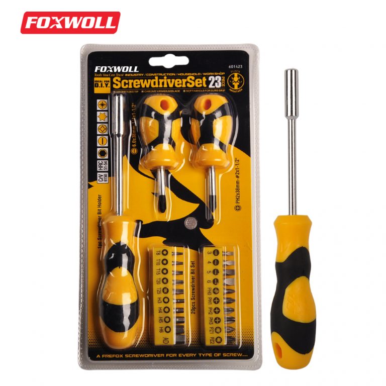FOXWOLL 23pcs Screwdriver Set with Holder - FOXWOLL