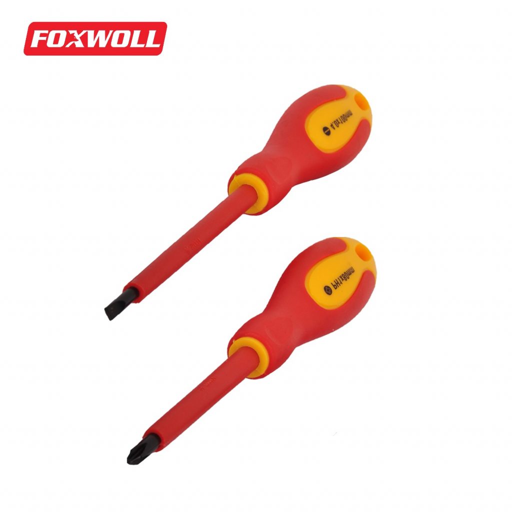 Bulk Single Piece Slotted Insulated Screwdriver - FOXWOLL