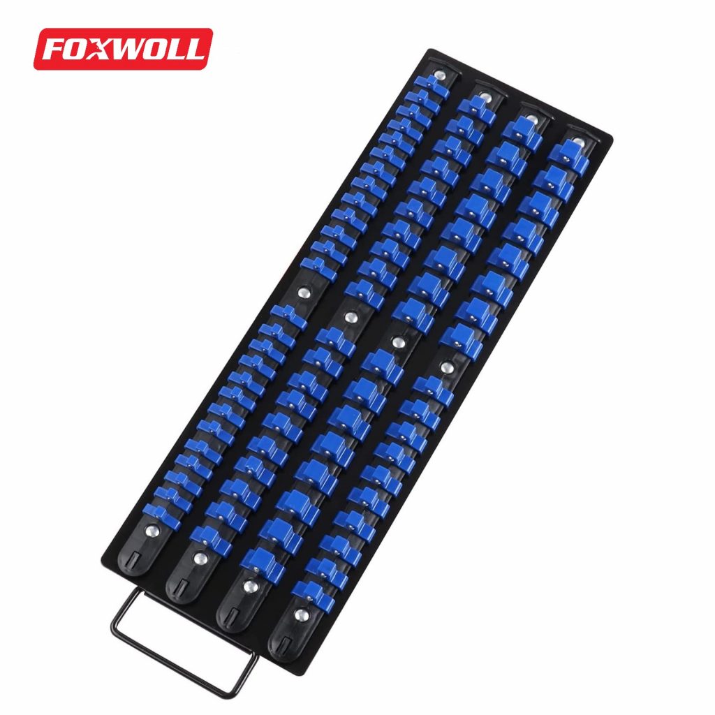 Socket Organizer 1/4-Inch 3/8-Inch 1/2-Inch Socket Holders - FOXWOLL