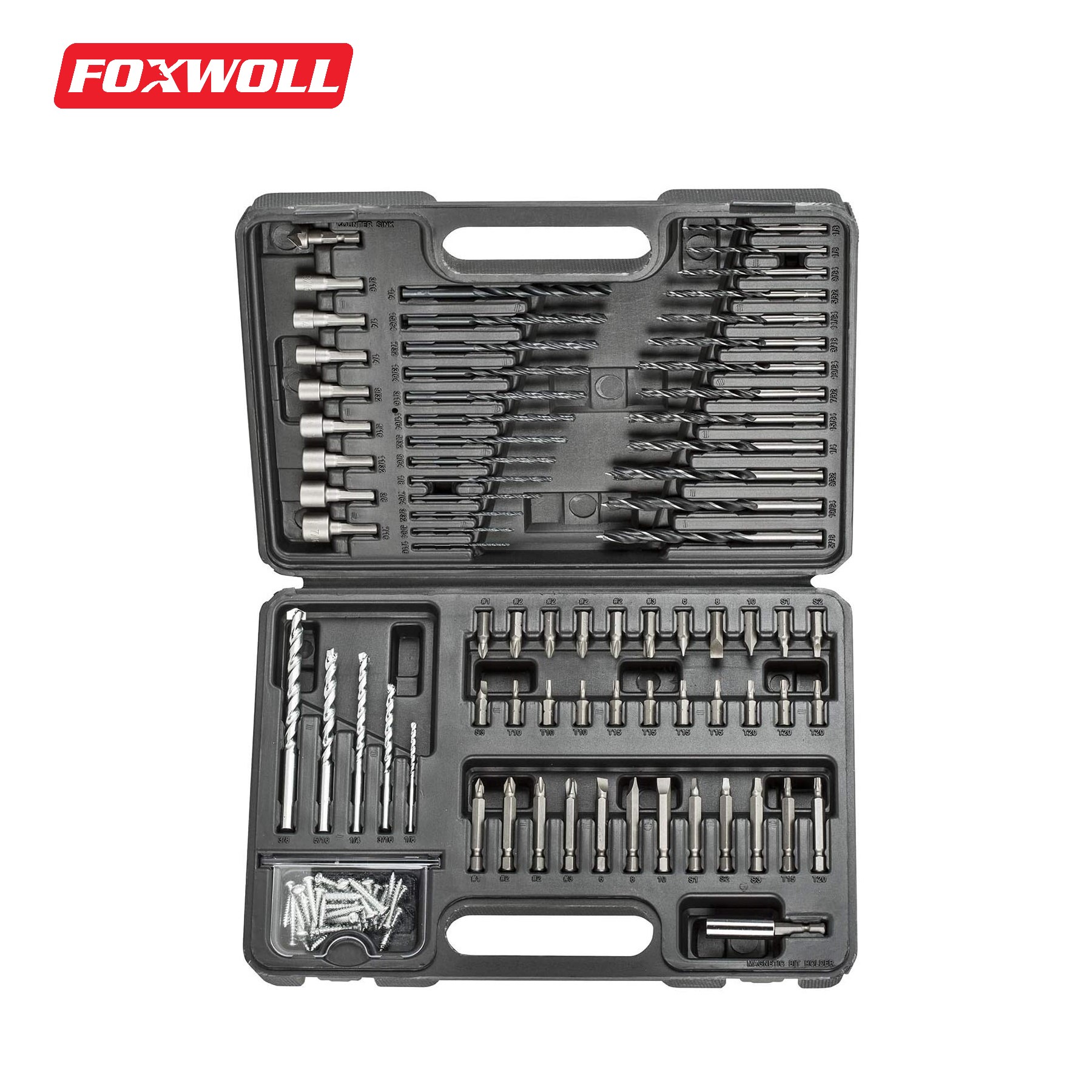 Drill Bits Set 109 Pieces Precision Screwdriver Bit Set - FOXWOLL