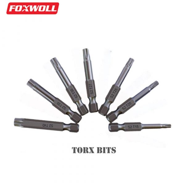 Screwdriver Bits Set T7 - T40 Security Torx S2 Steel - FOXWOLL