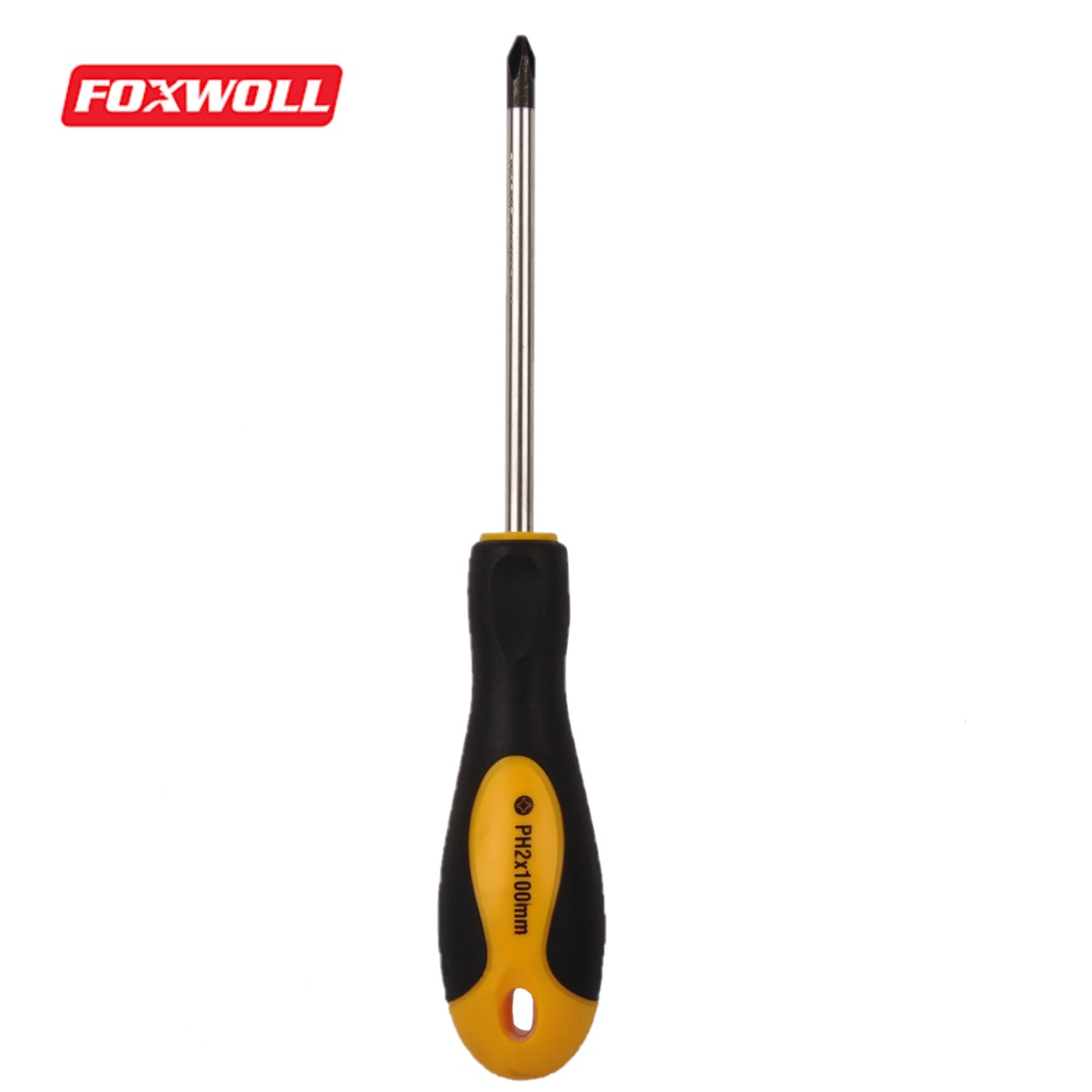Phillips Head Screwdriver Ph2x100mm Magnetic Tip - FOXWOLL