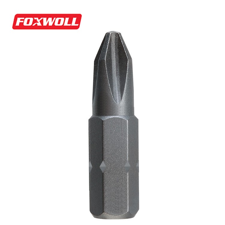 Screwdriver Bit S2 Phillips Screw PH2 1/4 Inch Hex Shank - FOXWOLL