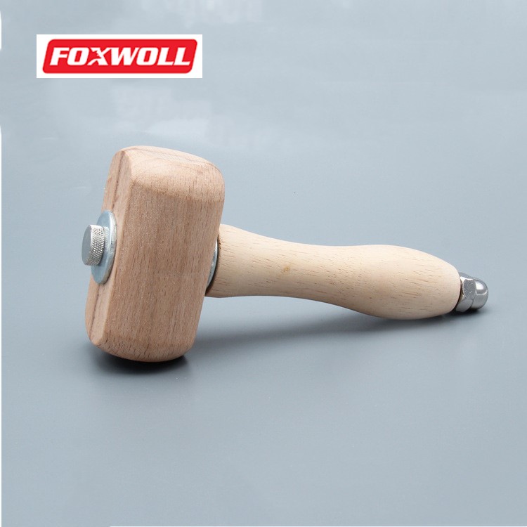 Wooden Hammer Installation DIY Leather Carving Hammer - FOXWOLL