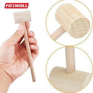 Mini Wooden Hammer for Kids Craft Toys Tool - FOXWOLL
