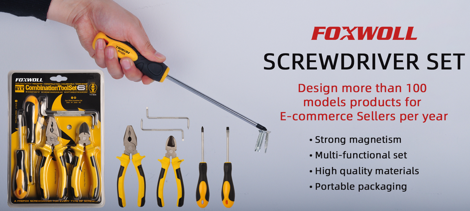 Phillips Screwdriver PH1x100mm phillips head tool - FOXWOLL