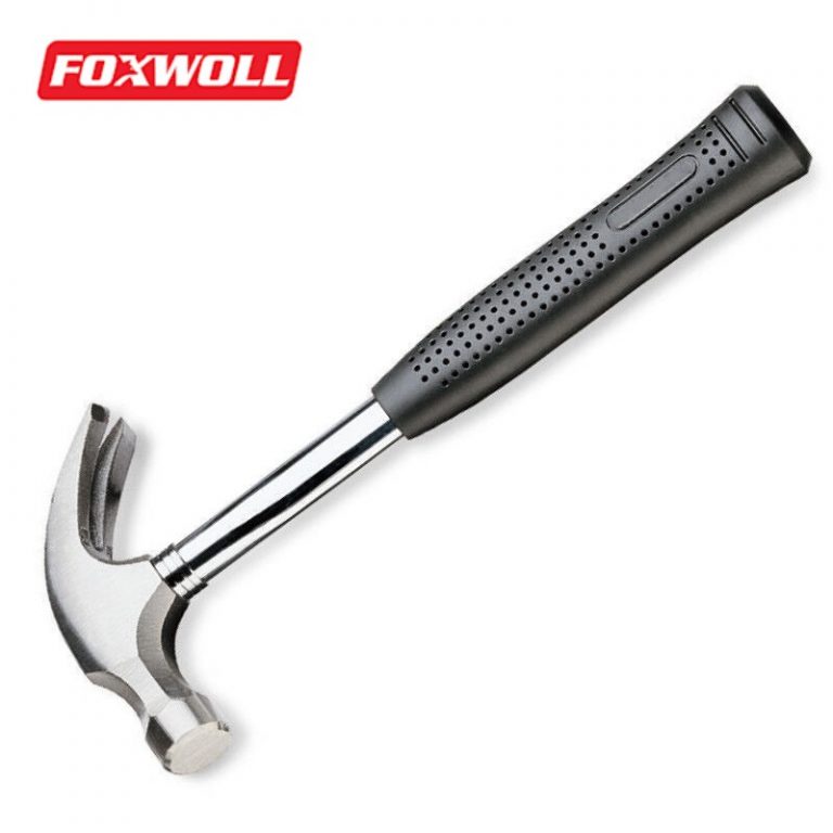 8 oz Claw Hammer Solid Tubular Steel Handle - FOXWOLL