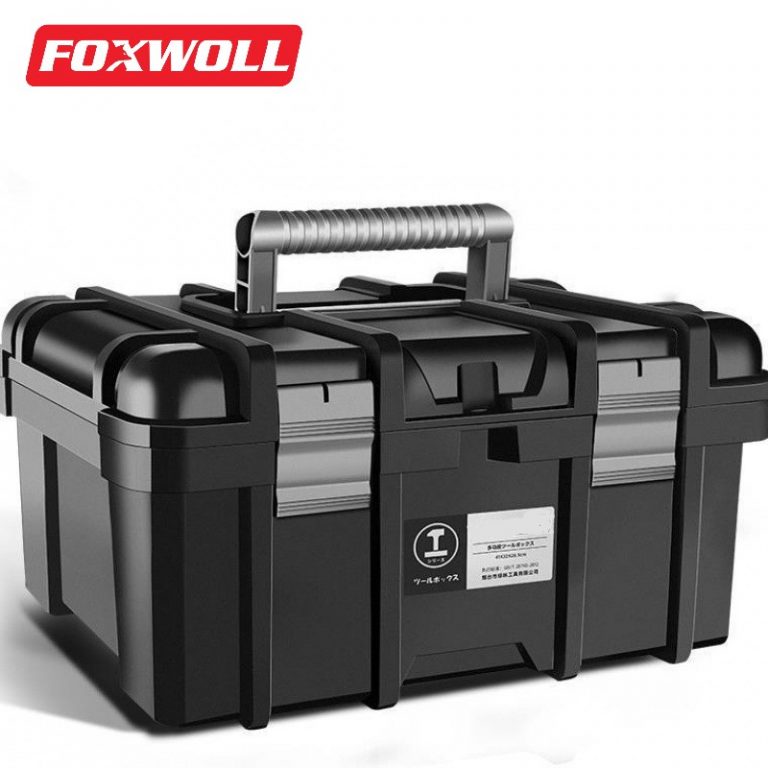 Large Plastic Tool Box Plastic Tool Case - FOXWOLL