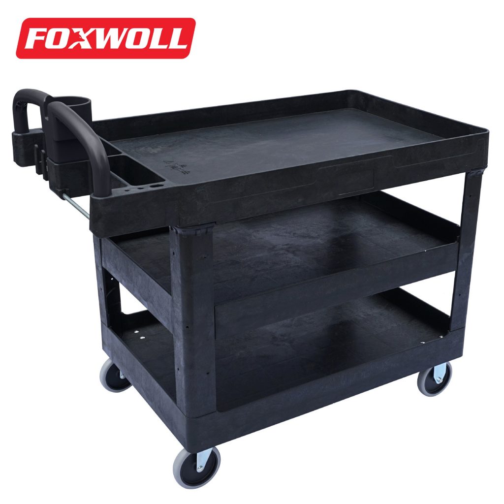 Rolling Work Cart Mechanic Tool Cart Utility - FOXWOLL
