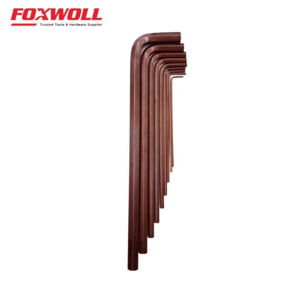 S2 Extra Length Flat Head Bronze L-Shaped Hex Key - FOXWOLL