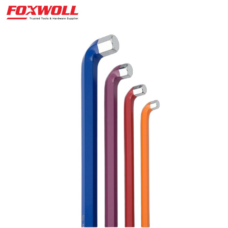 9PCS L Shape Colorful Extra Long Arm Short Head Hex Key - FOXWOLL