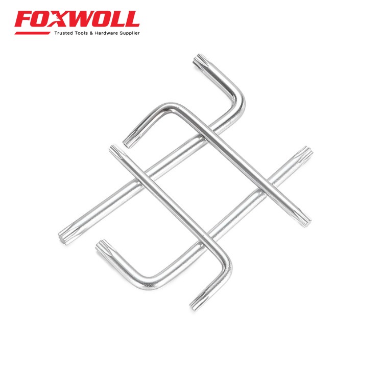 Wear-Resistant Matte Security Torx Hex Key Set 9PCS T10-T50 - FOXWOLL