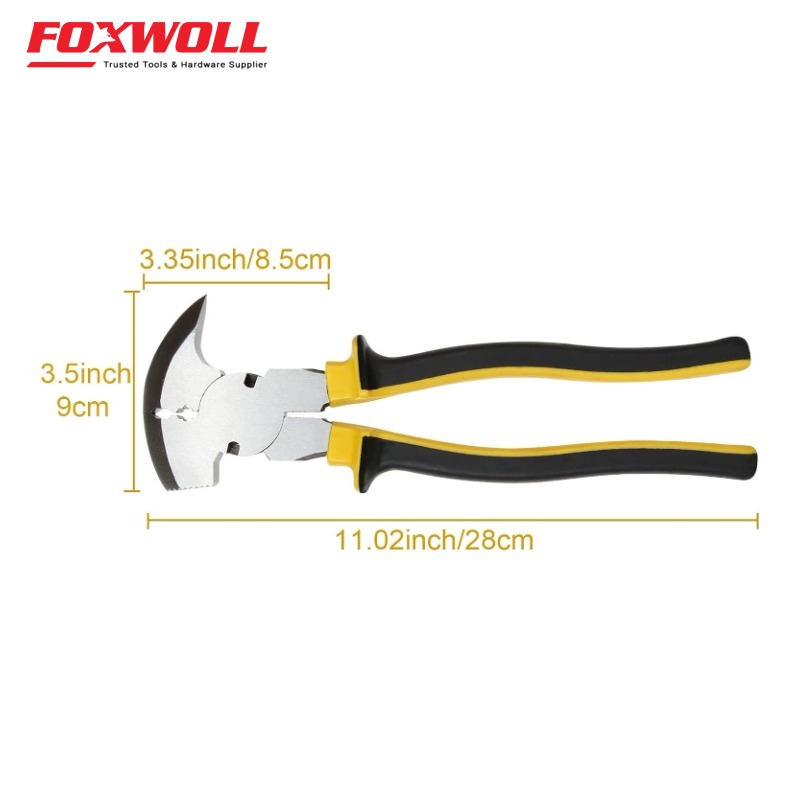 10inch Fencing Pliers Nail Puller with Hammer Head - FOXWOLL