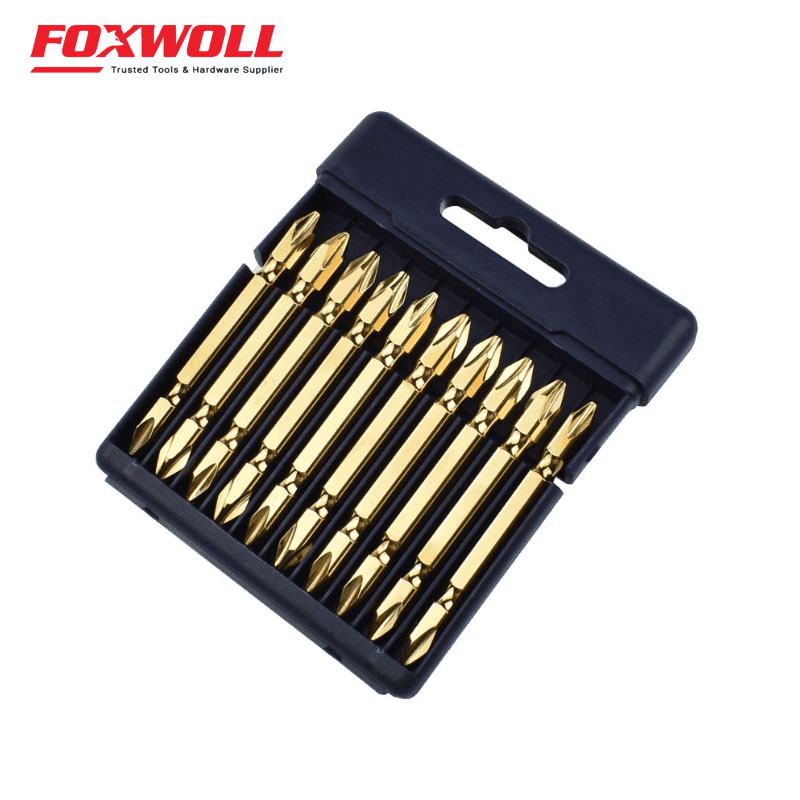 10PCS Double End Screw Bit Phillips S3 Screwdriver Bit Set - FOXWOLL